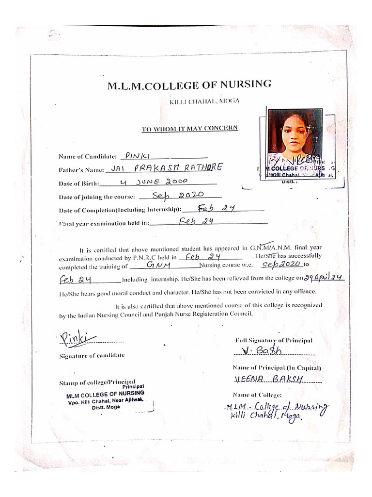 Pinki Documents (2) | PDF