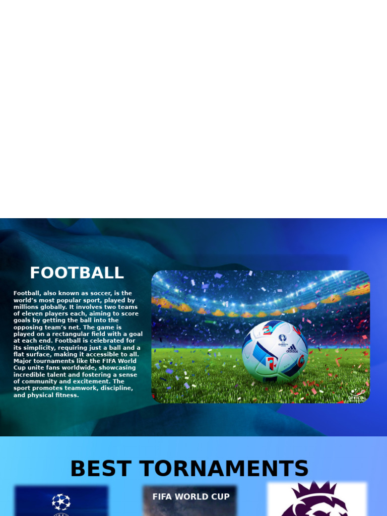 Football Overview: Tournaments & Stars | PDF