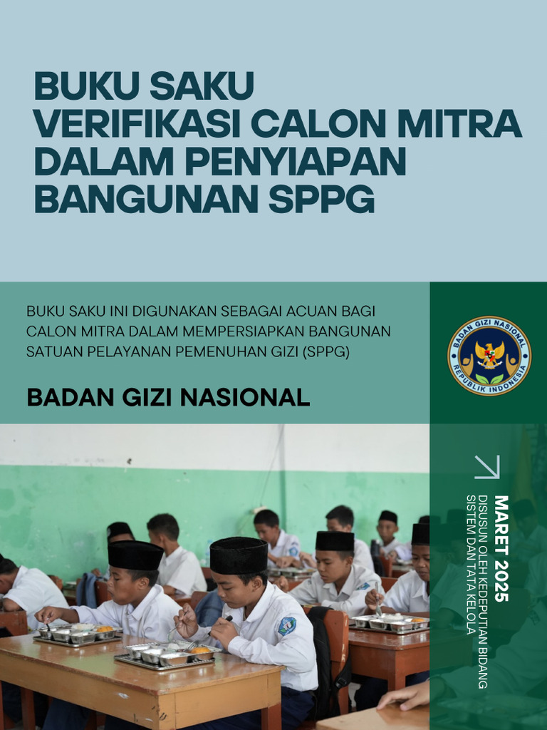 Buku Saku Verifikasi Calon Mitra Bangunan SPPG - Final-1 | PDF