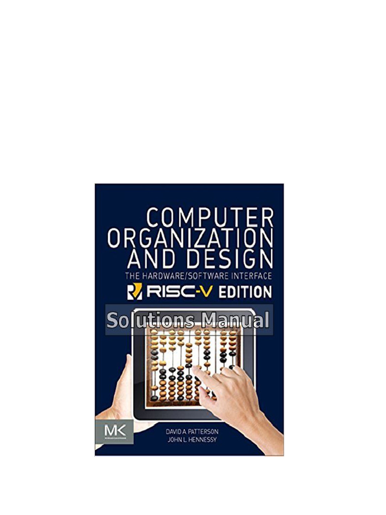 Computer Organization and Design RISC-V 1st Edition Patterson Solutions ...