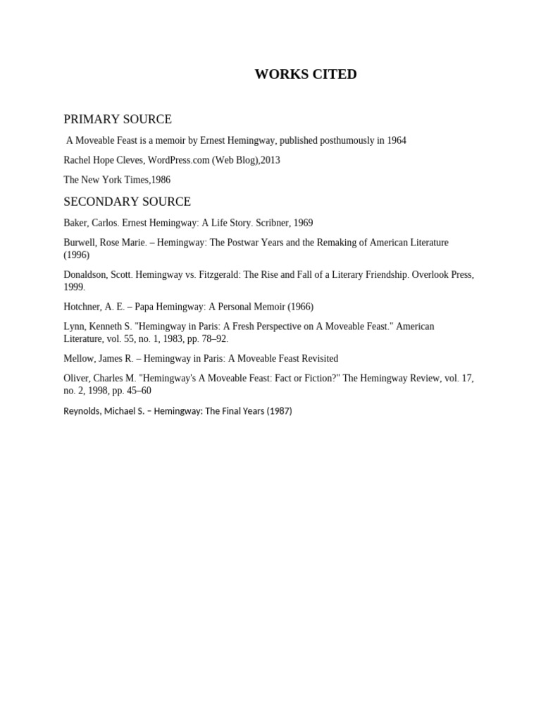 Works Cited | PDF