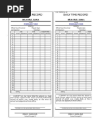 Daily Time Record Template | PDF