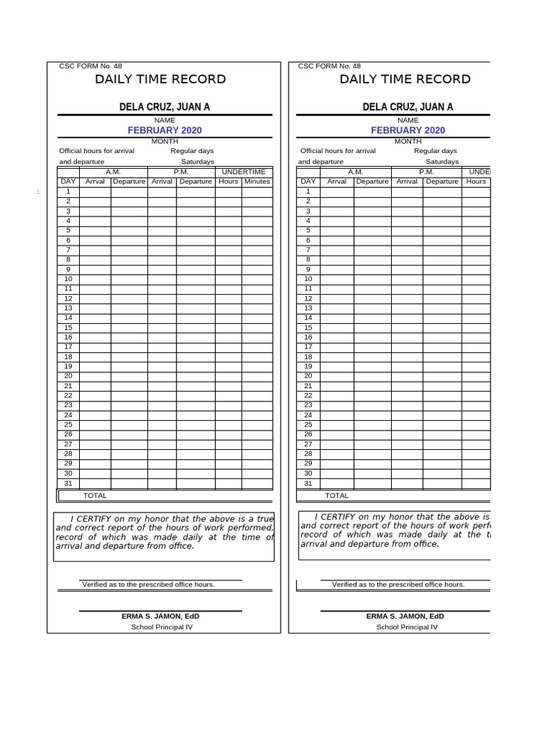 FORM-48-DTR - NEW | PDF