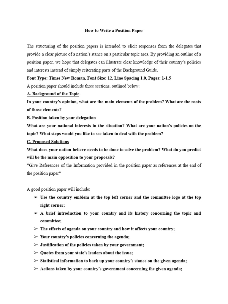 Writing Effective Position Papers | PDF | Hate Crimes | Minority Group