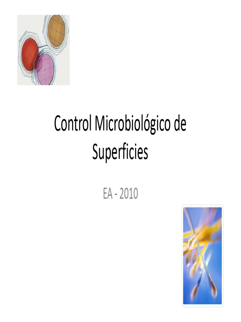 10 -Control Microbiologico de Superficies EA | PDF | Microbiología ...