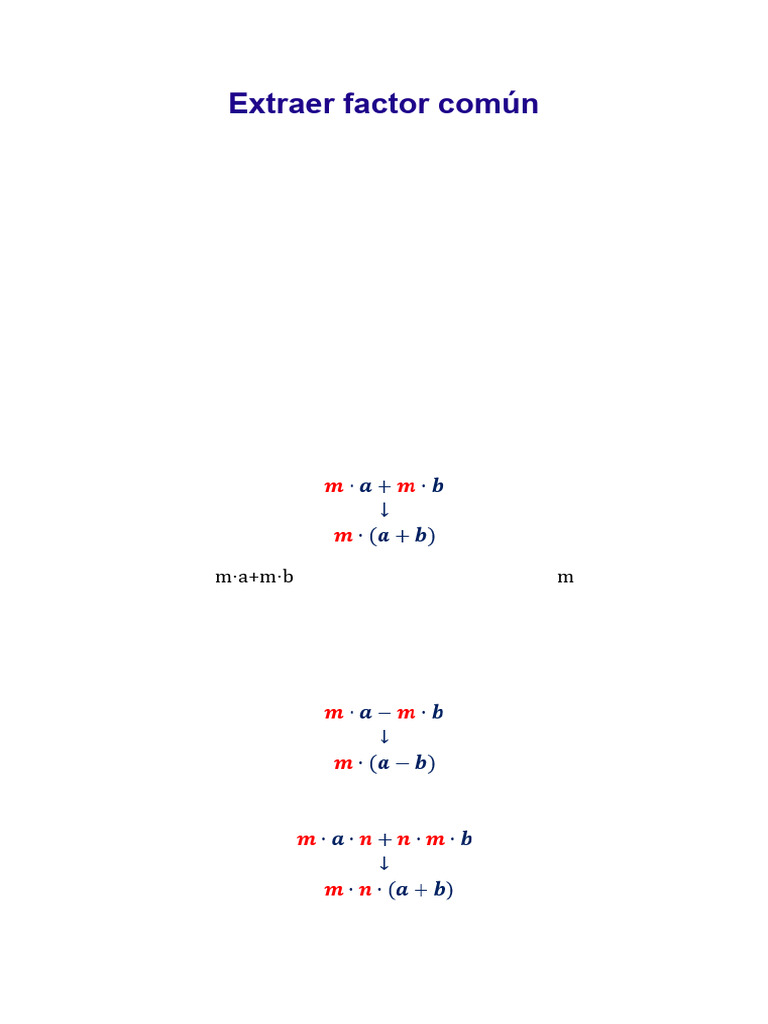 Factor Comun 1 | PDF