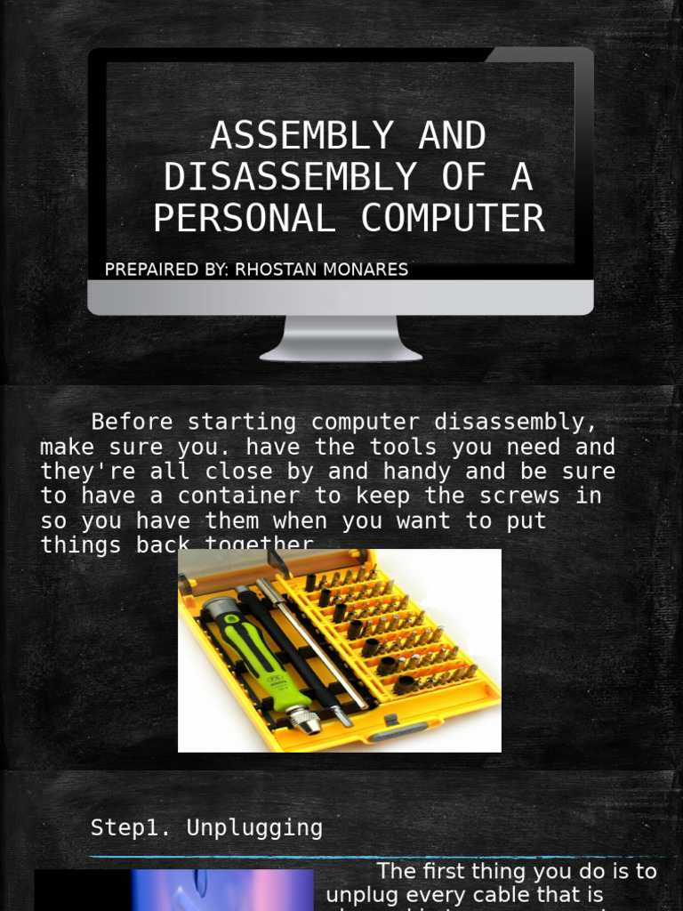 Assembly and Disassembly Grade 10 | PDF | Electrical Connector | Personal Computers