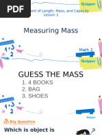 LAS Math3 Q2 Week-2 v.2 | PDF | Copyright | Mass