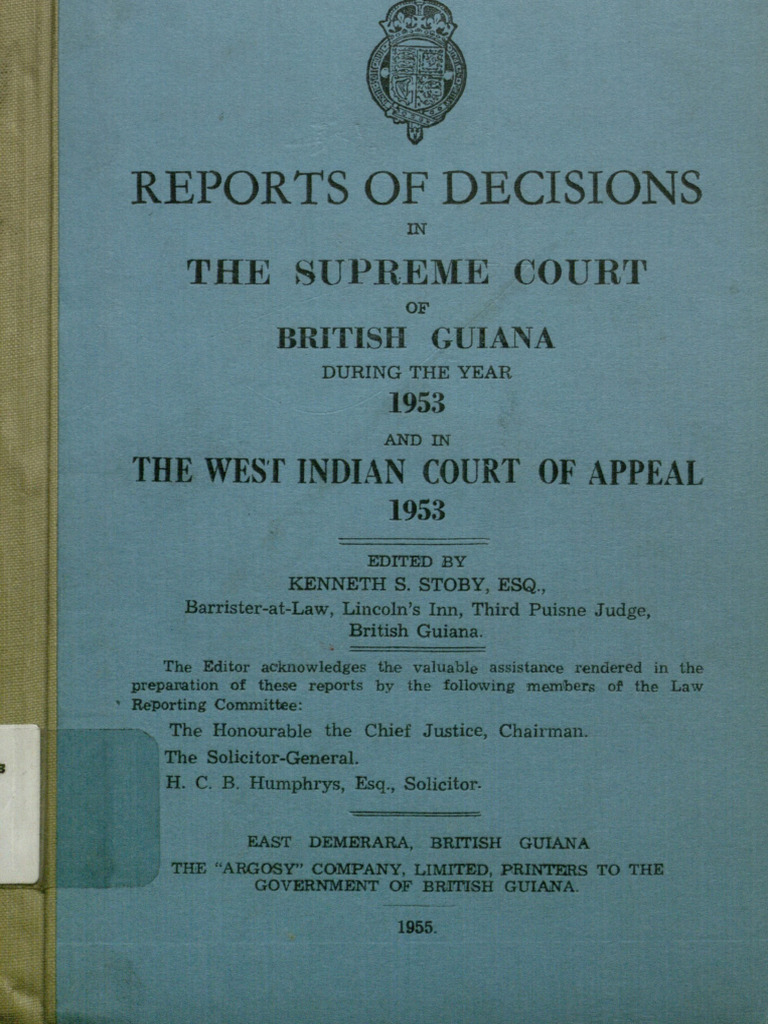 Outar v Sookram [1953] LRBG 51 | PDF