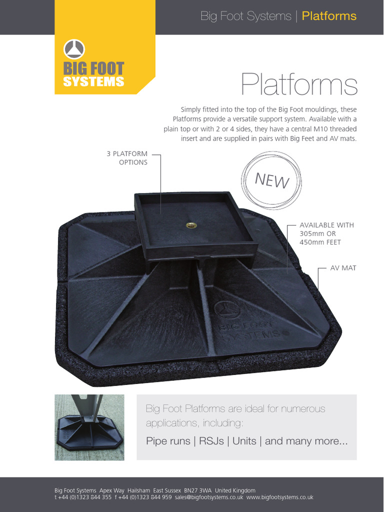 Big Foot Platforms Overview | PDF