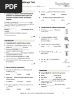 Unit 1 Test B: Listening and Reading Activities | PDF