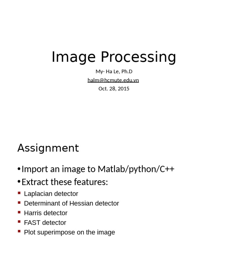 Lecture8-KeyPointDetection Assignment | PDF