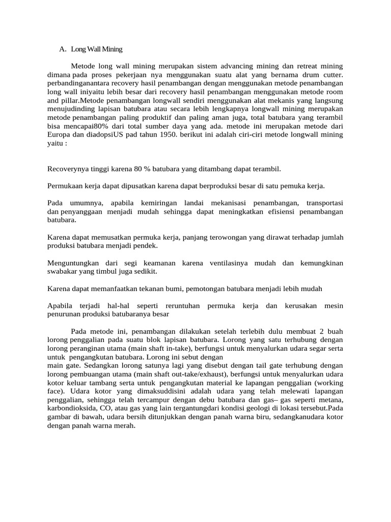 Long Wall Mining | PDF
