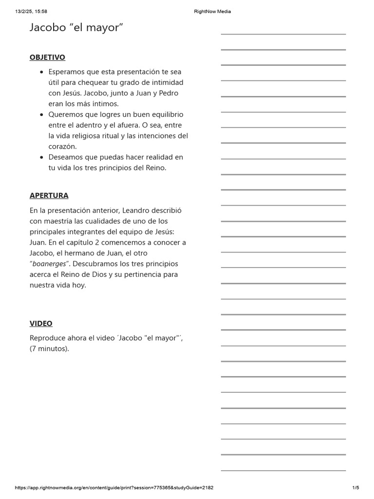 El Equipo de Jesús - Jacobo | PDF | Jesús | Liderazgo