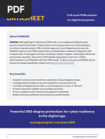FortiPAM Datasheet | PDF | Password | Secure Shell