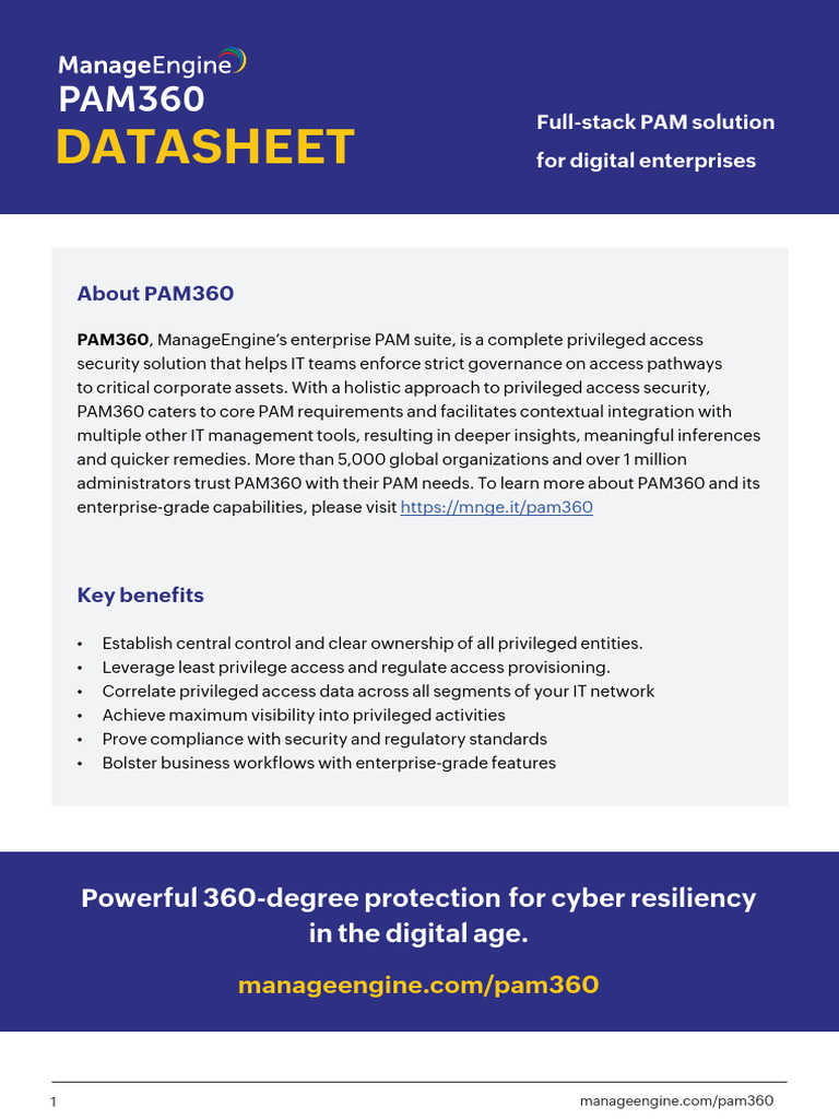 PAM360 Product Presentation | PDF | Transport Layer Security | Public ...