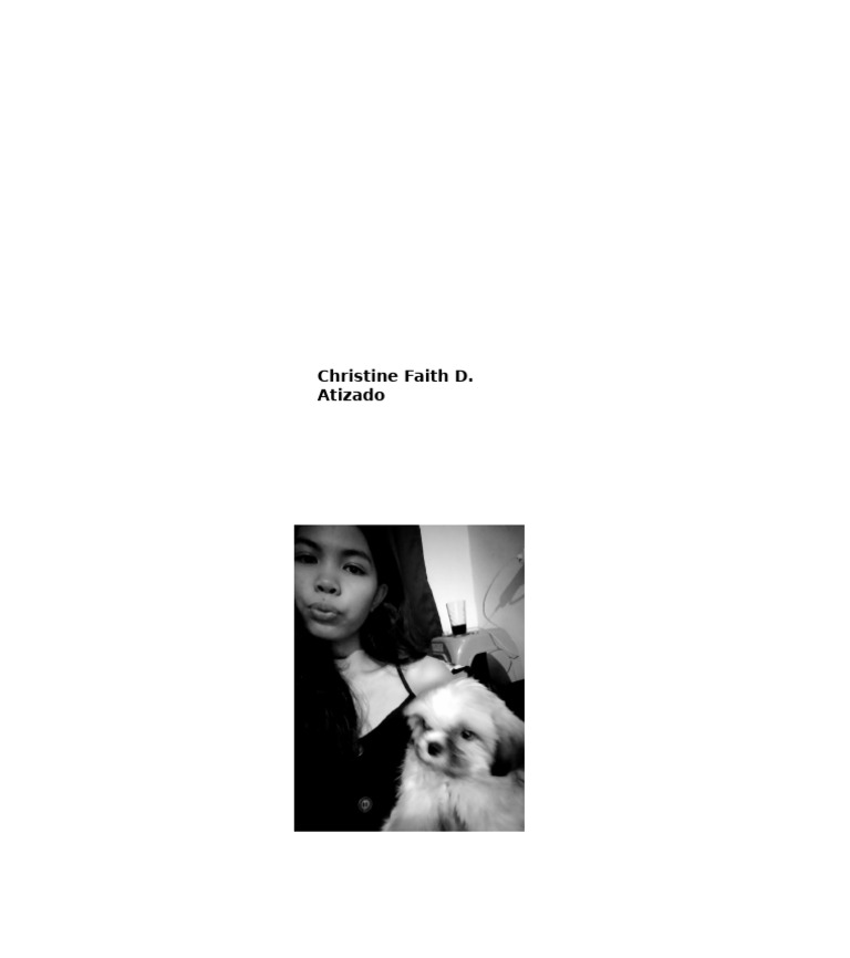 Christine Faith D. Atizado: Biografía y Logros | PDF