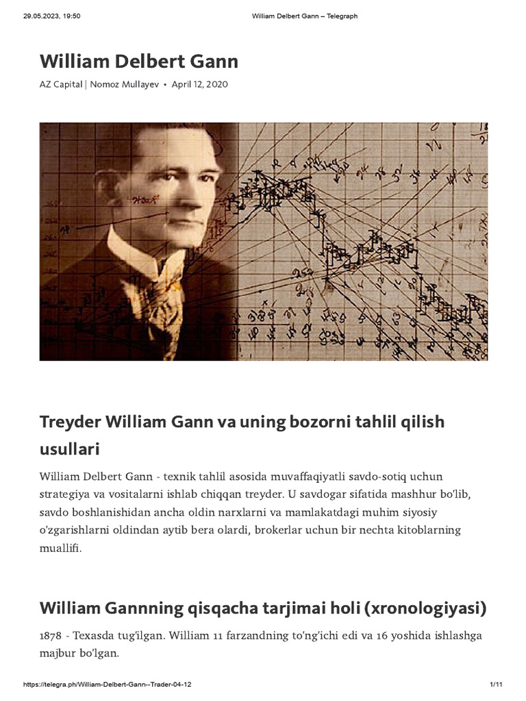 William Delbert Gann | PDF