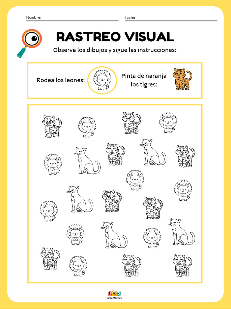 Ejercicios de Rastreo Visual para Niños | PDF
