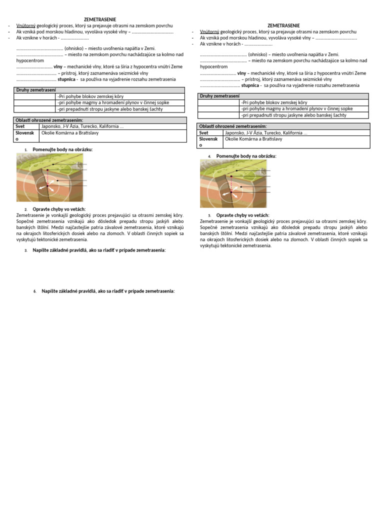 BIO 9r Zemetrasenie PL New | PDF