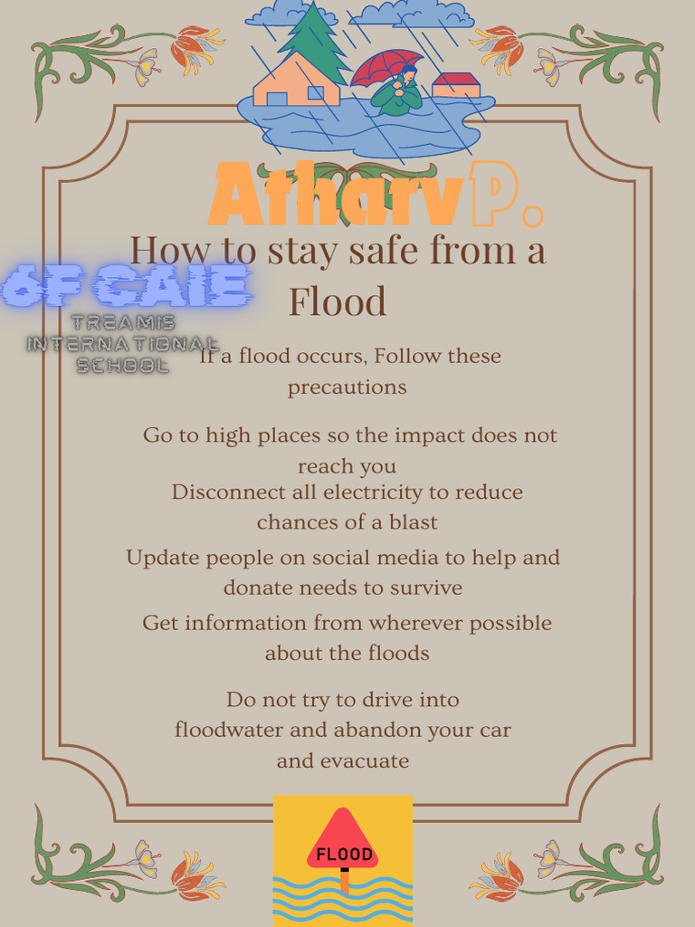 Tips On How To Stay Safe From A Flood Flyer | PDF