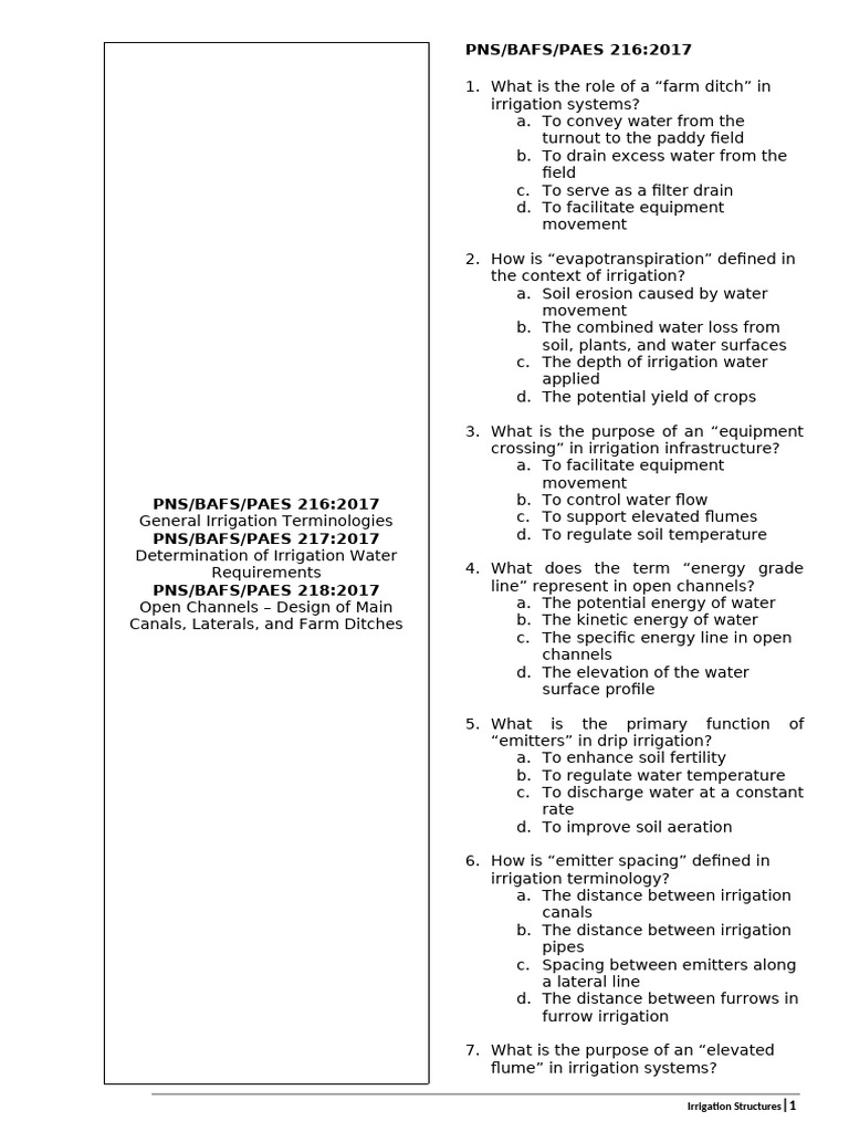 Irrigation-Structures | PDF | Irrigation | Water