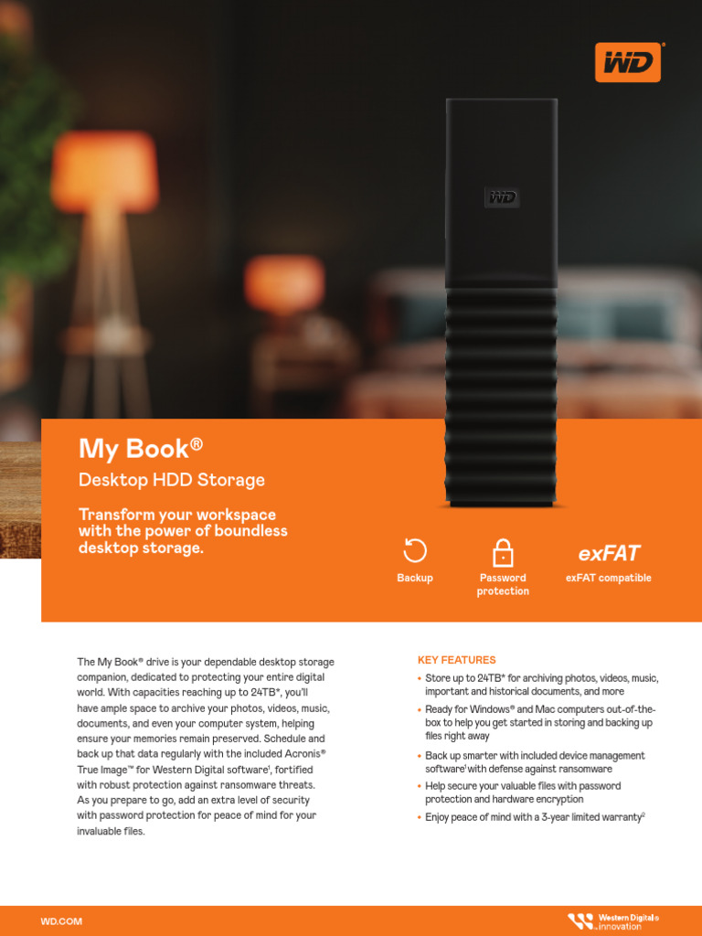 My Book® Desktop Storage Solutions | PDF | Usb | Software