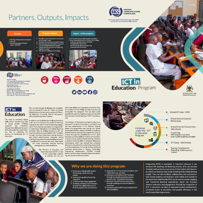 ICT EDUCATION Program Brochure Oct 2023 | PDF