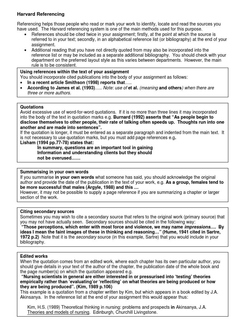 Harvard Referencing: Three or More Authors | Download Free PDF ...