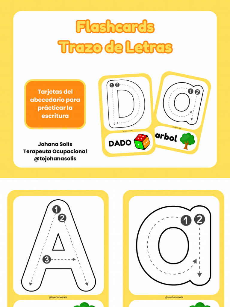 Flashcards Trazo de Letras | PDF