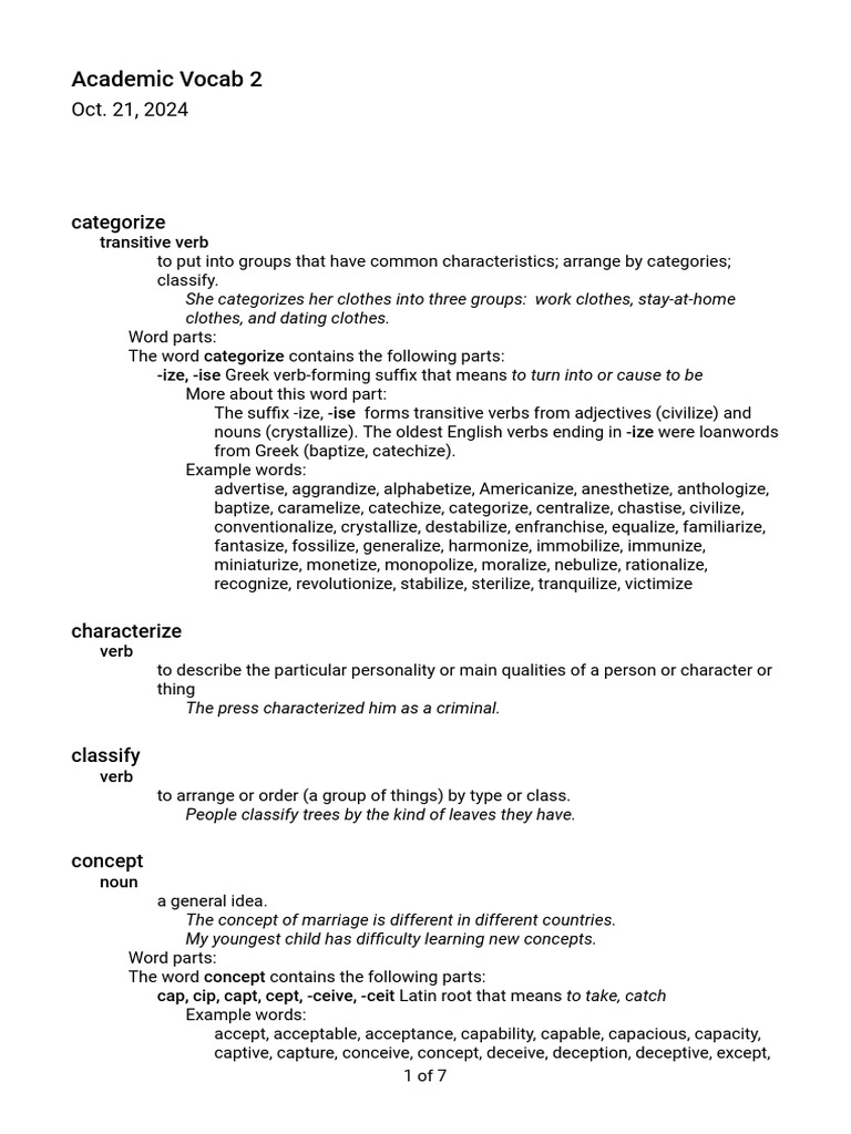 Ejaculate and Evacuate Categorization | PDF | Narration | Linguistics