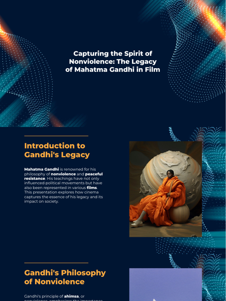 Slidesgo Capturing the Spirit of Nonviolence the Legacy of Mahatma ...