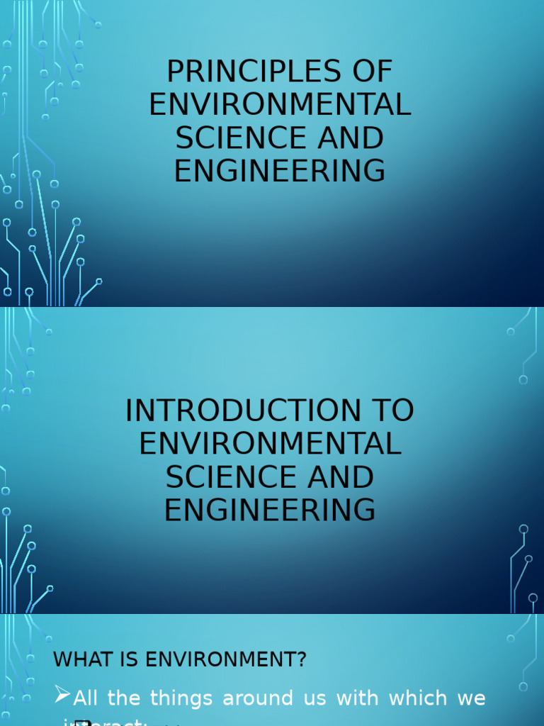 Principles of Environmental Science and Engineering | PDF | Earth ...
