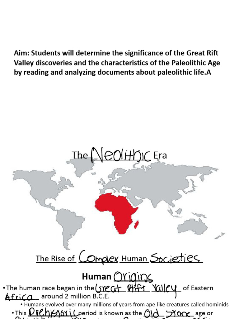Great Rift Valley and Paleolithic Life Insights | PDF | Agriculture ...