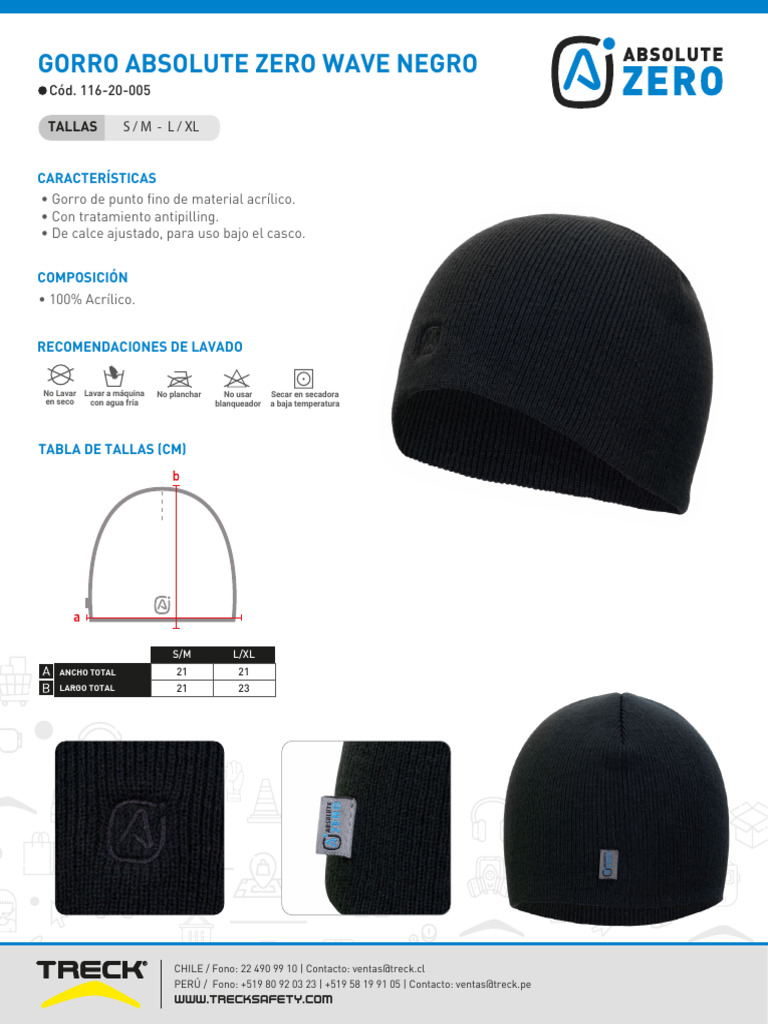 Gorro Absolute Zero Wave Negro - Treck | PDF