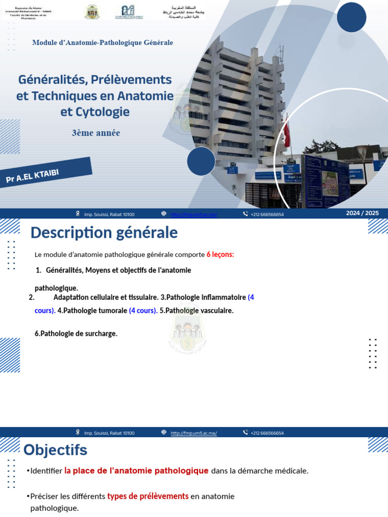 Anatomie Pathologique : Techniques et Objectifs | PDF | Biopsie ...