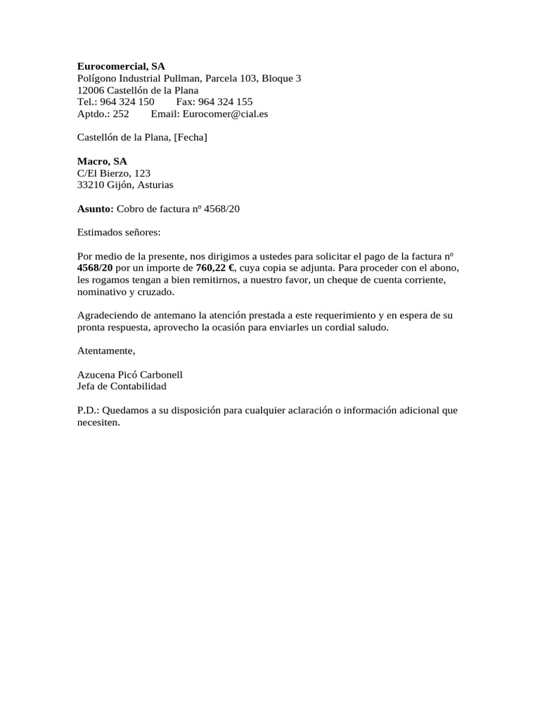 Eurocomercial ejerc | PDF