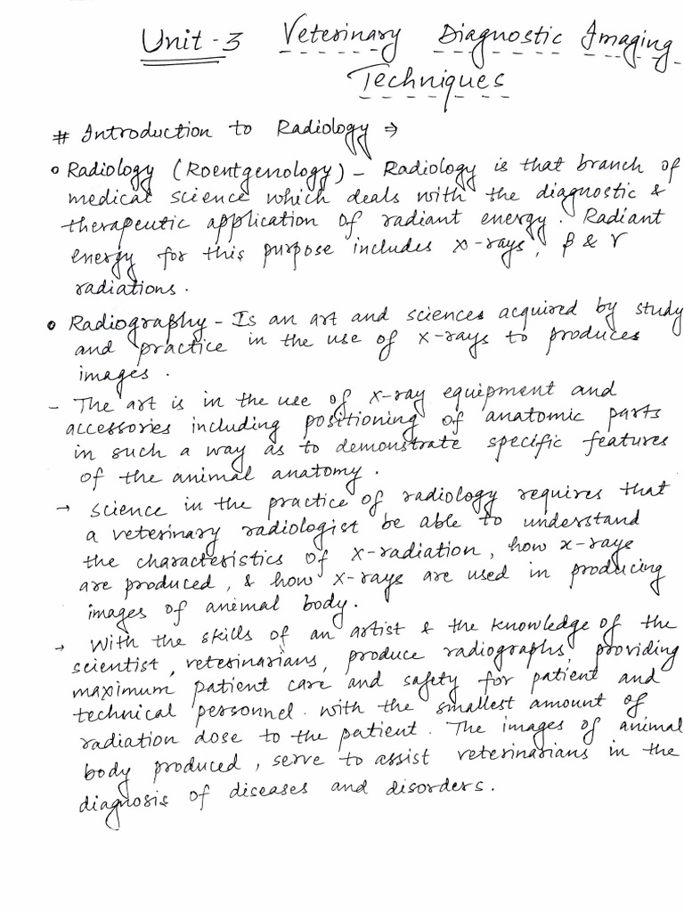 Unit - 3 Radiology VSR | PDF