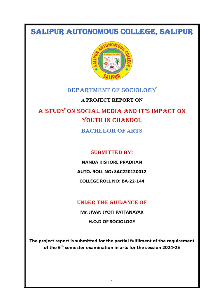 Pintu Salipur Autonomous College 2 | PDF | Social Media | Popular Culture & Media Studies