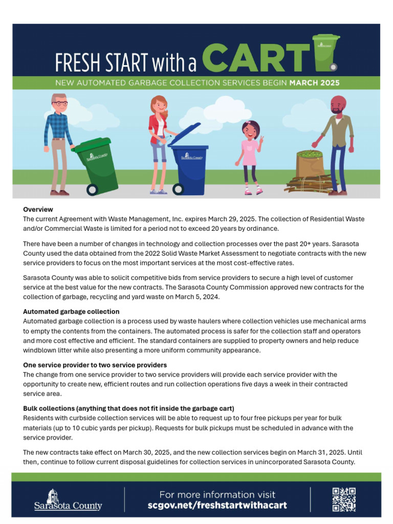 Sarasota County Waste Collection Changes 2025 | PDF | Municipal Solid ...