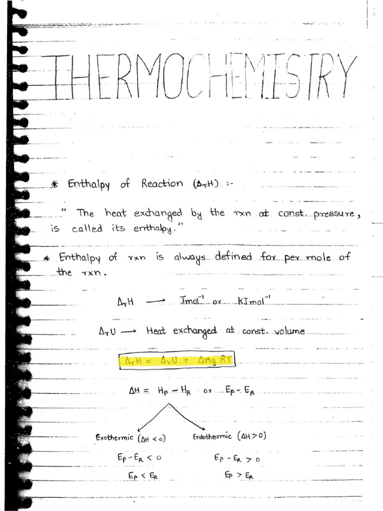 THERMOCHEMISTRY | PDF