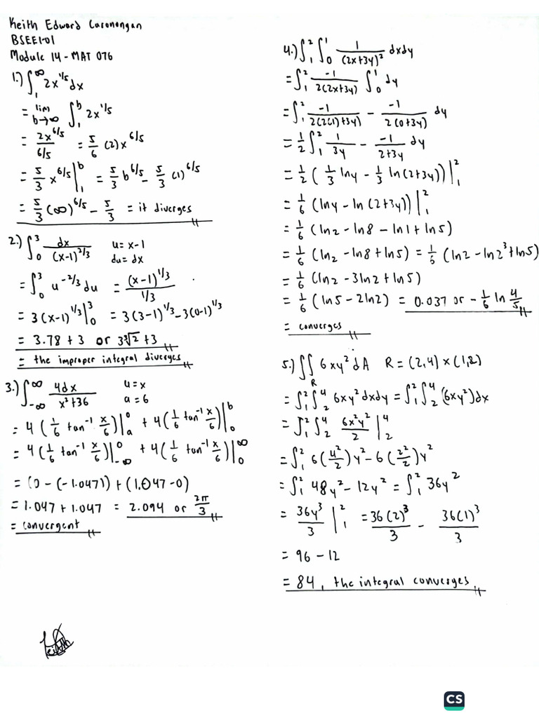Bsee1-01 - Mat 076 - Lesson 14 | PDF
