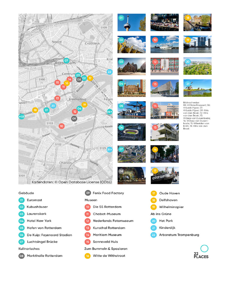 Faszinierend Rotterdam Sehenswrdigkeiten Karte Bilder