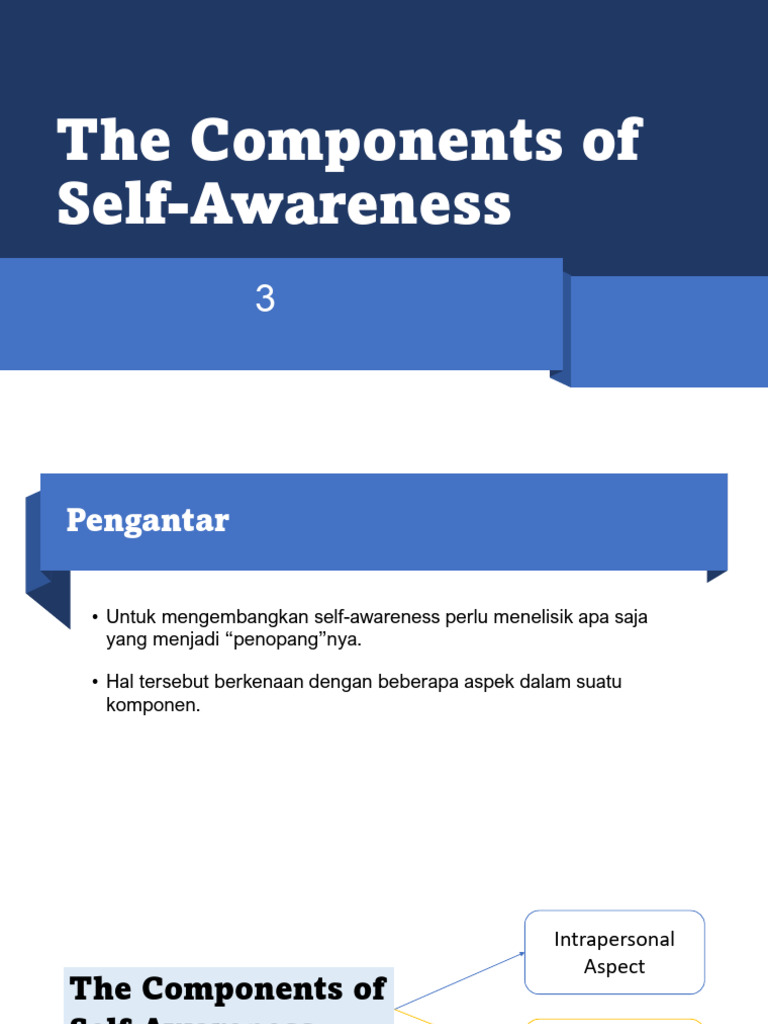 Modul 3 The Components of Self-Awareness | PDF