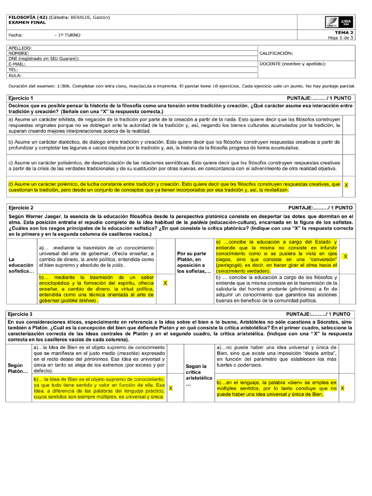 Claves Final Tema 2 Febrero 2022 | PDF
