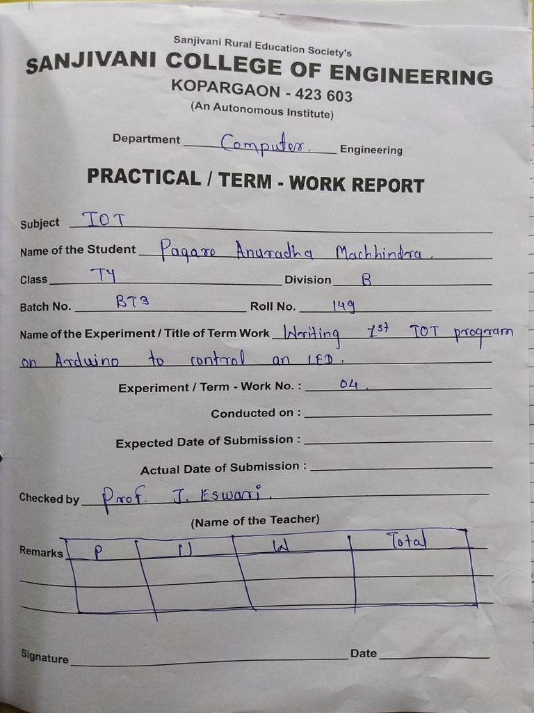 IOT Assignment 4 | PDF