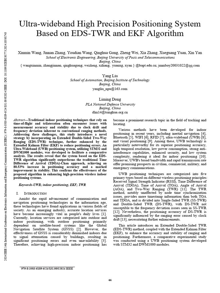 Ultra-wideband_High_Precision_Positioning_System_Based_on_EDS-TWR_and_EKF_Algorithm | PDF ...