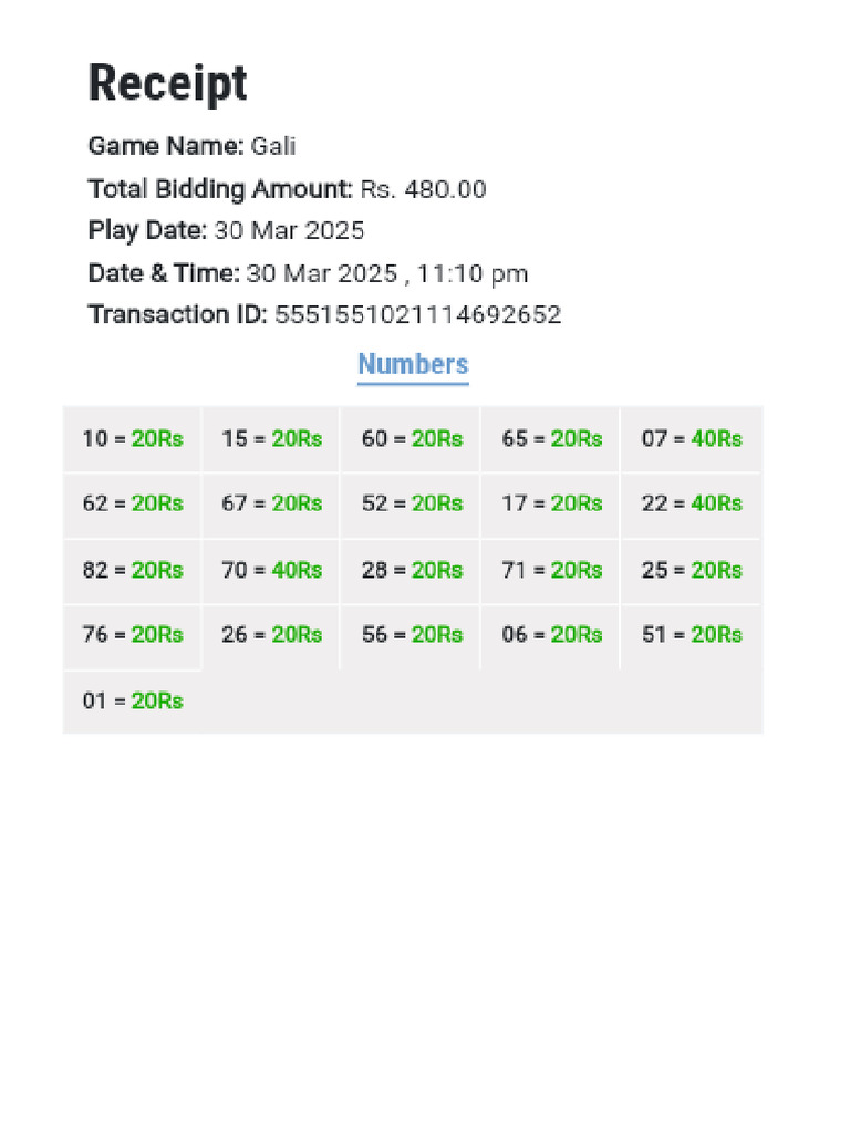 Reciept | PDF