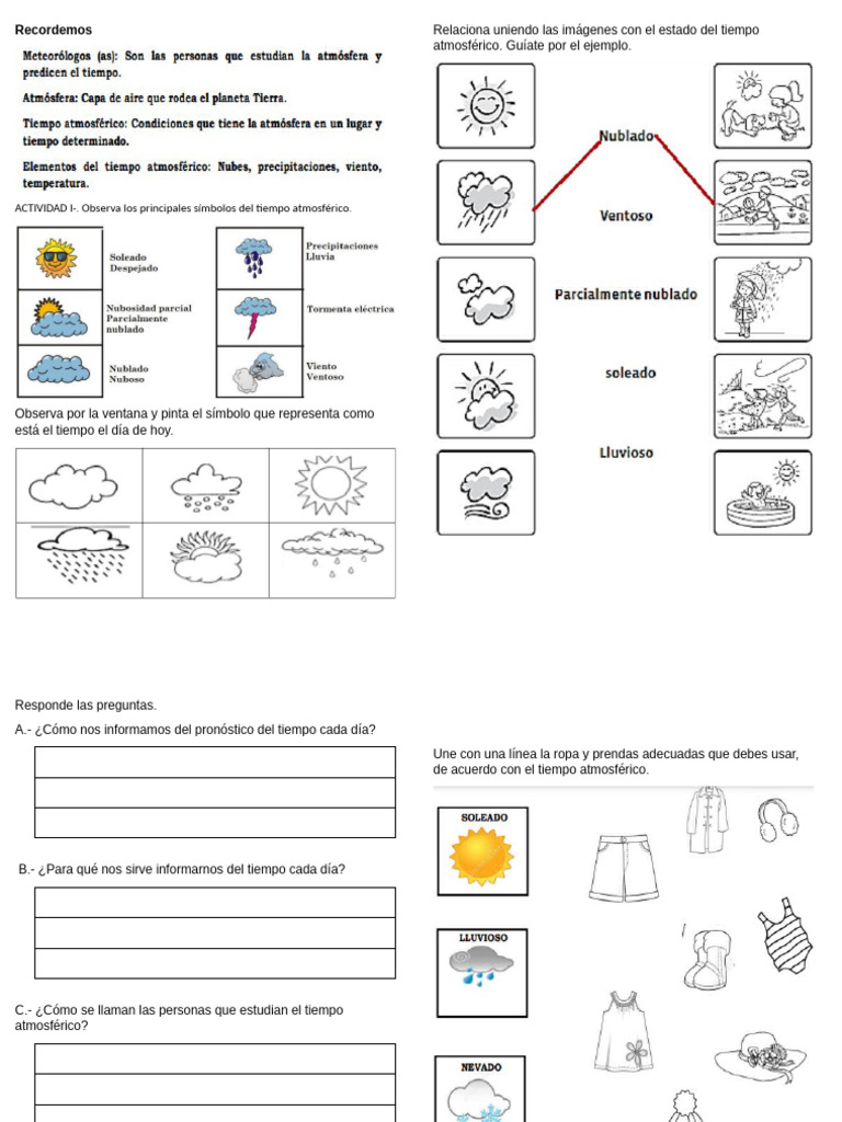 Ccnn Clase 2 Estaciones y Tiempo Miercoles 25 | PDF