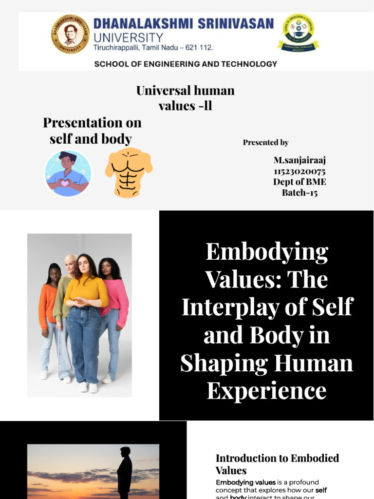 Slidesgo Embodying Values The Interplay of Self and Body in Shaping ...